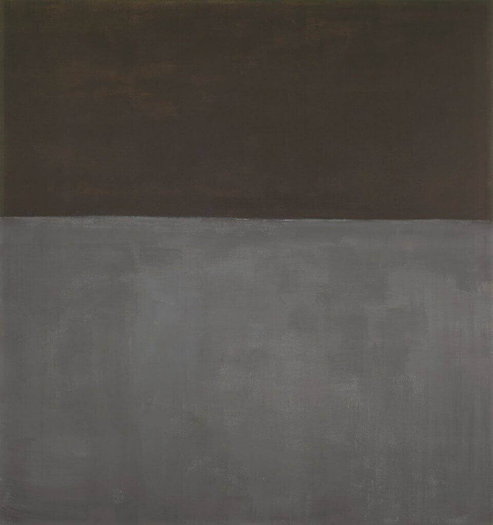 Mark Rothko. Senza titolo (Nero su grigio), 1969, acrilico su tela, cm ...