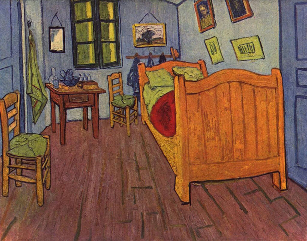 Vincent van Gogh La stanza di Arles, 1889, olio su tela